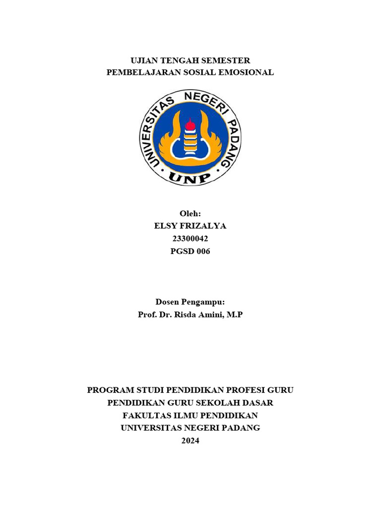 Uts - Pse - Elsy Frizalya - 23300042 | PDF | Karier & Perkembangan
