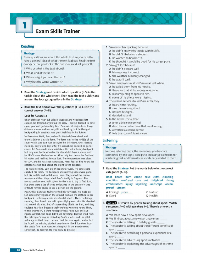 Pre-Intermediate SB | PDF