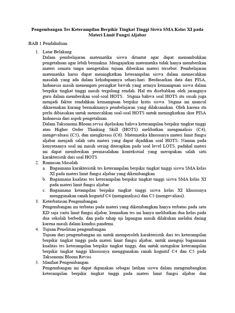 Review Skripsi | PDF