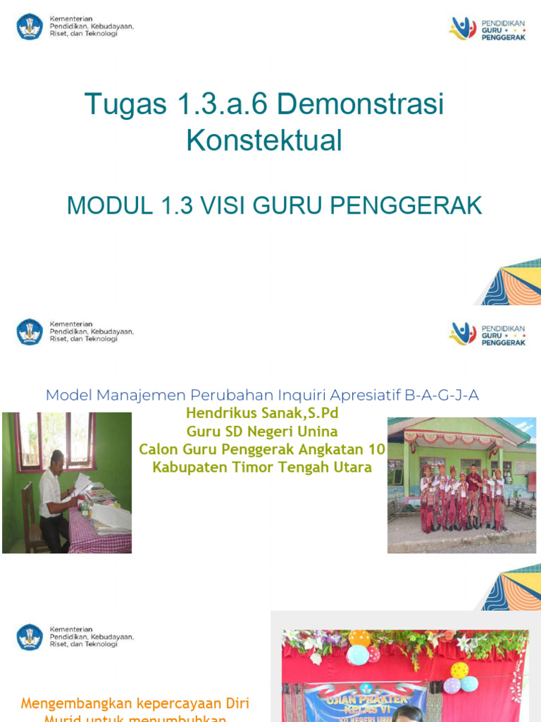 Tugas 1.3.a.6 Demonstrasi Kontekstual - Modul 1.3 Visi Guru Penggerak-Dikompresi | PDF | Karier ...