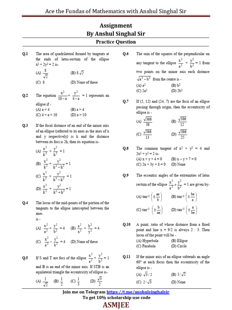 Ellipse Enhancement Assignment 1 | Download Free PDF | Ellipse ... Ellipse Enhancement Assignment 1 | Download Free PDF | Ellipse ...