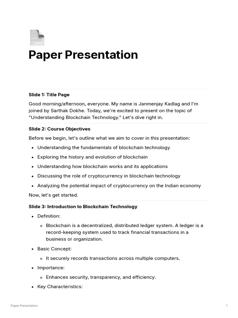 Paper Presentation | PDF | Cryptocurrency | Economies