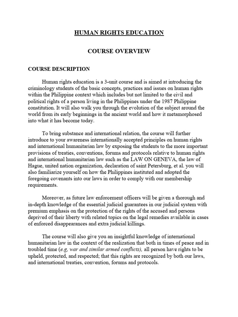 Human Rights Education-8-20-2022 | PDF | Human Rights | United States ...