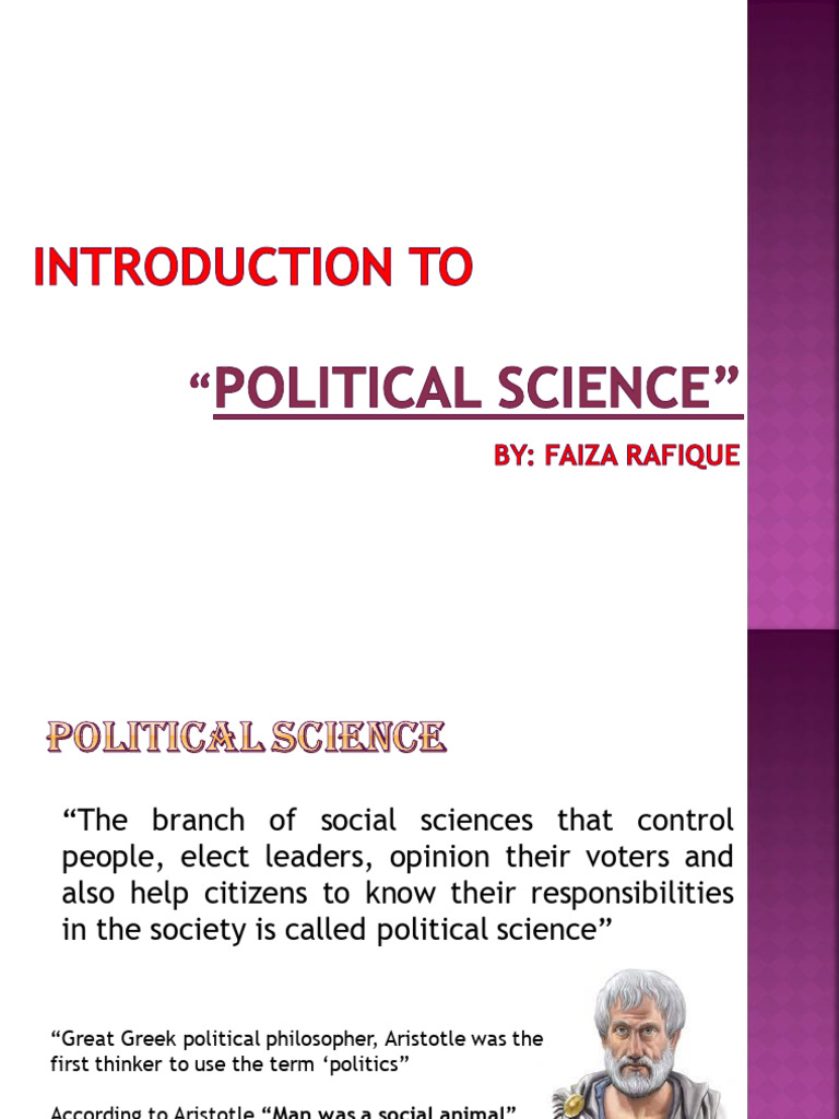Introduction To Political Science | PDF | Science | Citizenship