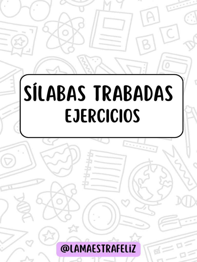 Actividades de sílabas trabadas | PDF | Arco iris