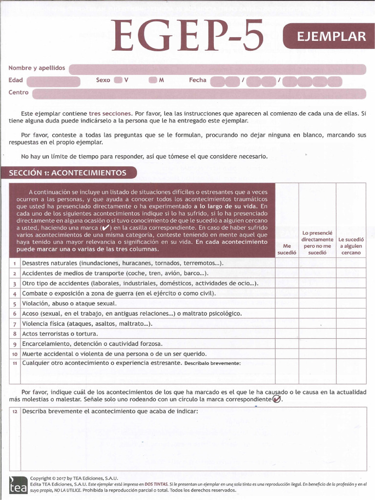 EGEP 5 Ejemplar | PDF