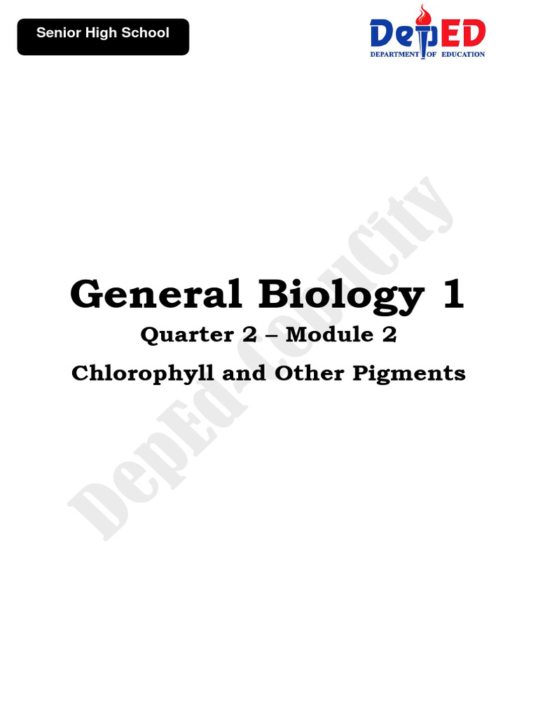 Bio1 Q2 M2 Revised Removed | PDF | Chloroplast | Photosynthesis
