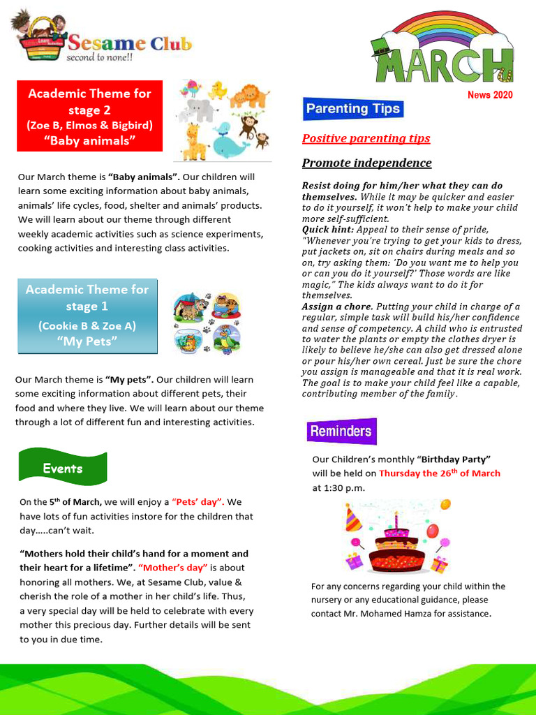 March Birthday Party & Themes for Kids | PDF