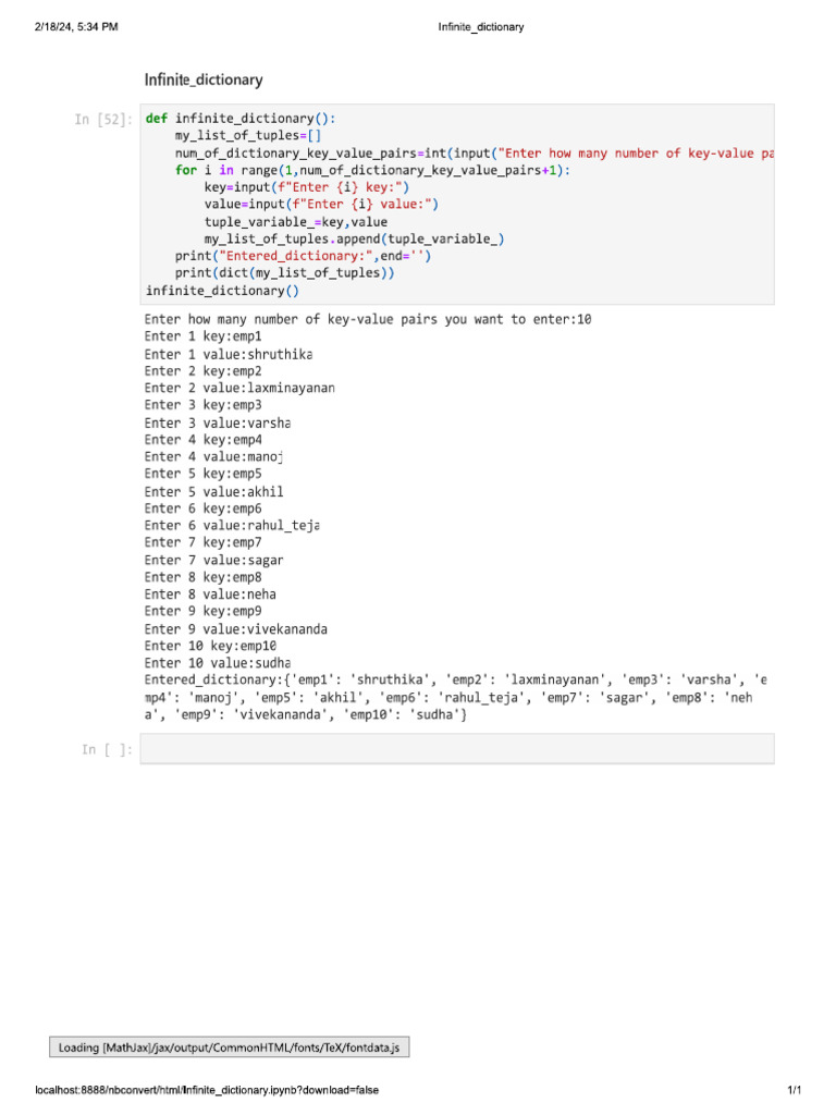 Infinite Dictionary | PDF