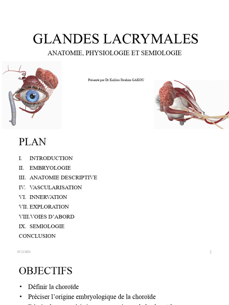 Anatomie et physiologie des glandes lacrymales | PDF | Anatomie humaine ...