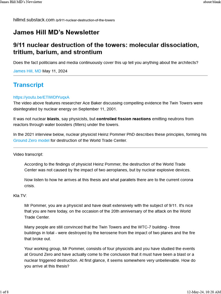 9/11 Nuclear Destruction Theories Explained | PDF | Neutron | Nuclear ...