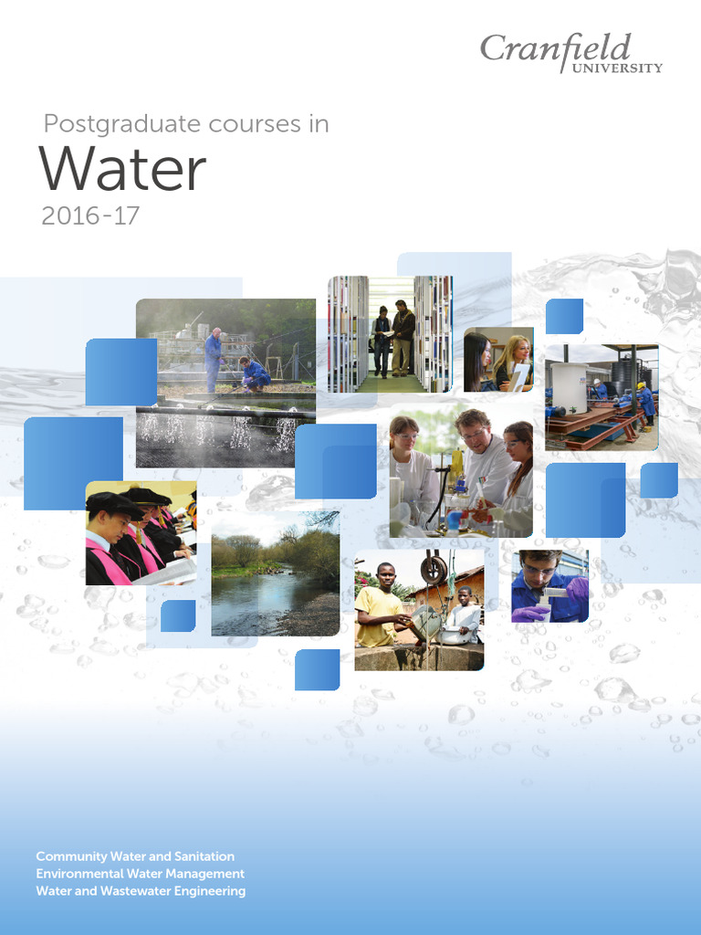 Cranfield Water Course Brochure | PDF | Sanitation | Water