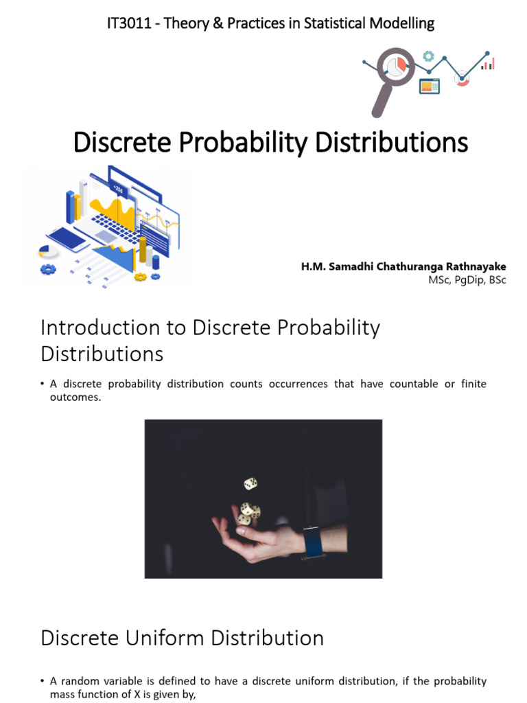 Note 04 - Discrete Probability Distributions | PDF | Probability Distribution | Random Variable