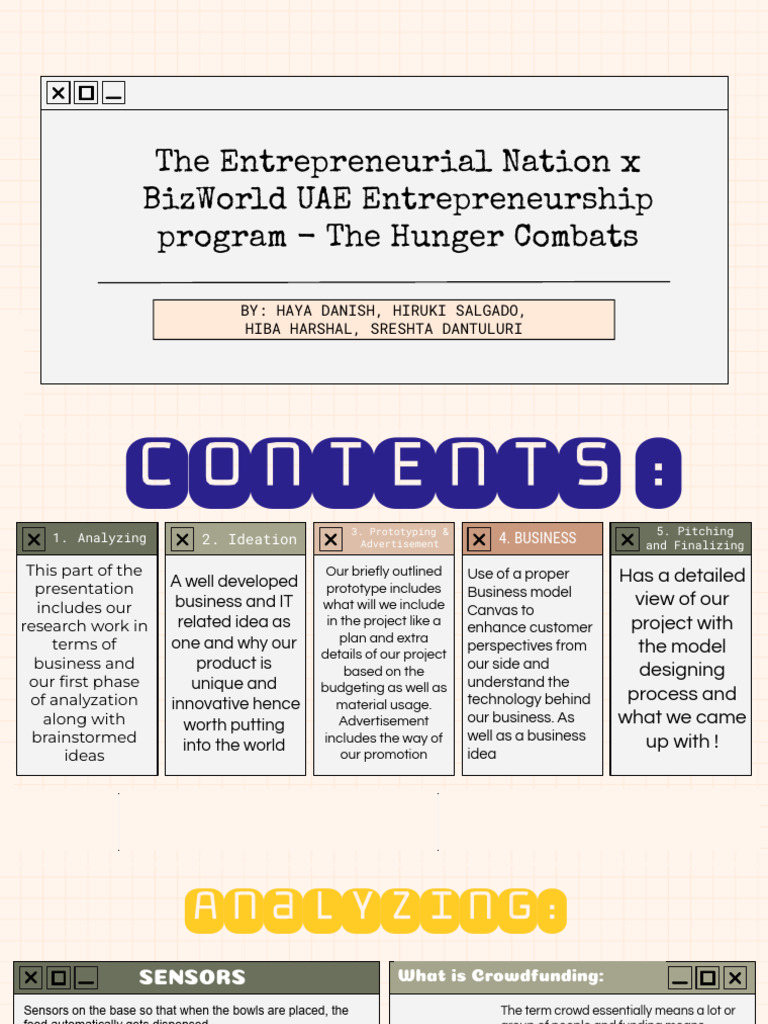 The Entrepreneurial Nation X BizWorld UAE Entrepreneurship Program - The Hunger Combats - THC ...
