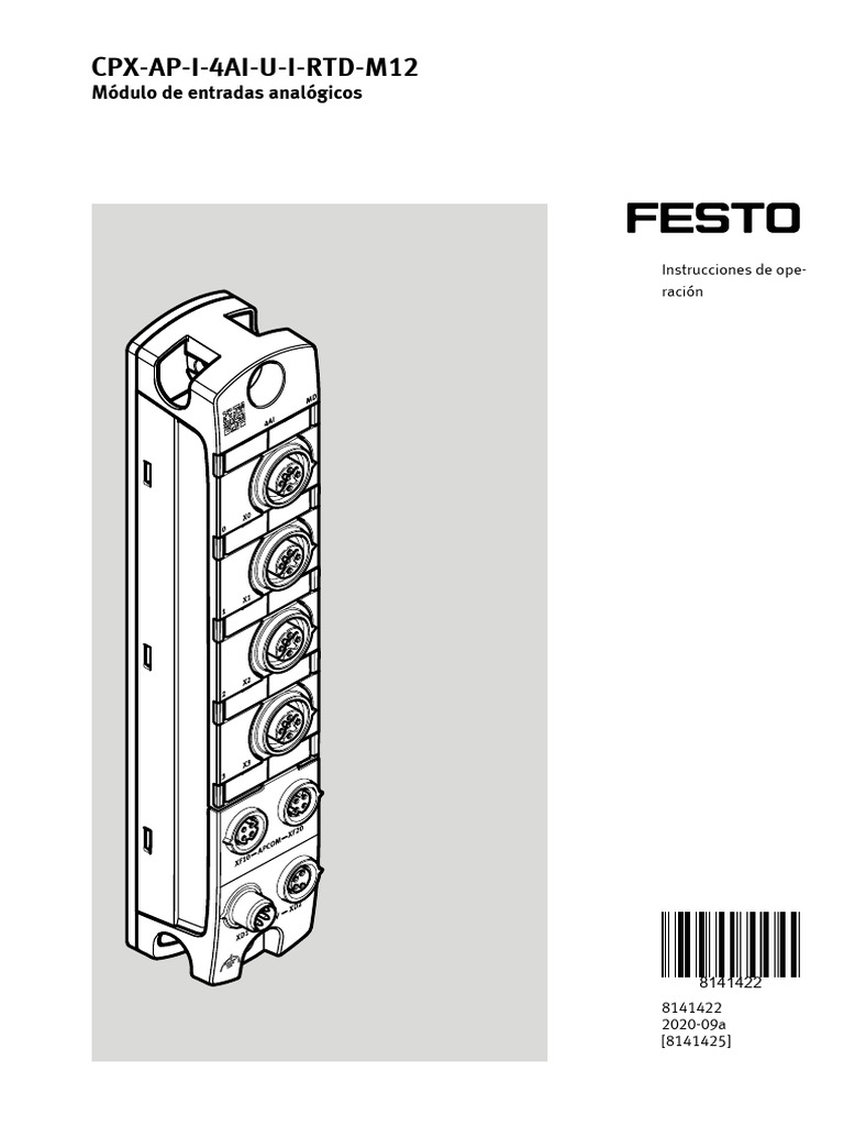 CPX AP I 4AI U I RTD M12 - Operating Instr - 2020 09a - 8141425e1 | PDF ...