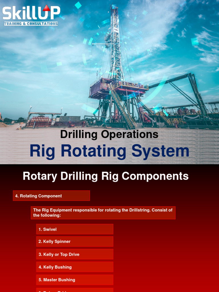 Rotary Components of Drilling Rigs | PDF | Drill | Rotation
