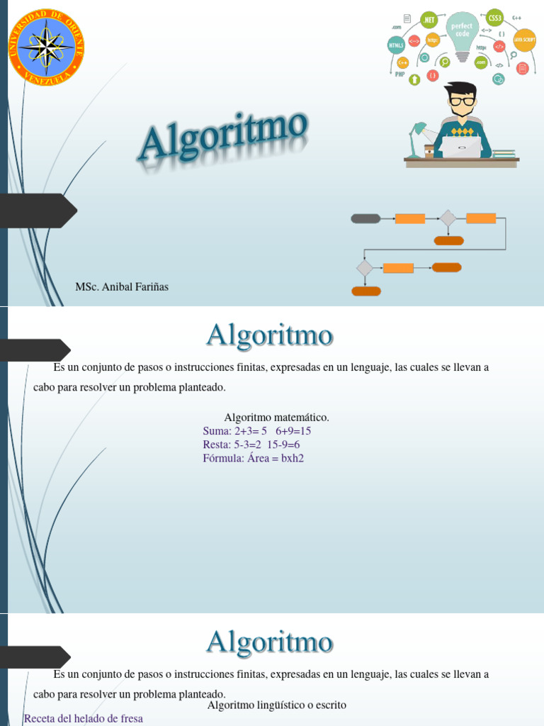 Algoritmos: Definición, Tipos e Importancia | PDF | Algoritmos ...