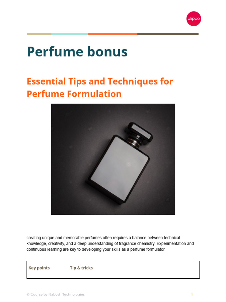 Perfume Bonus | PDF | Perfume | Odor