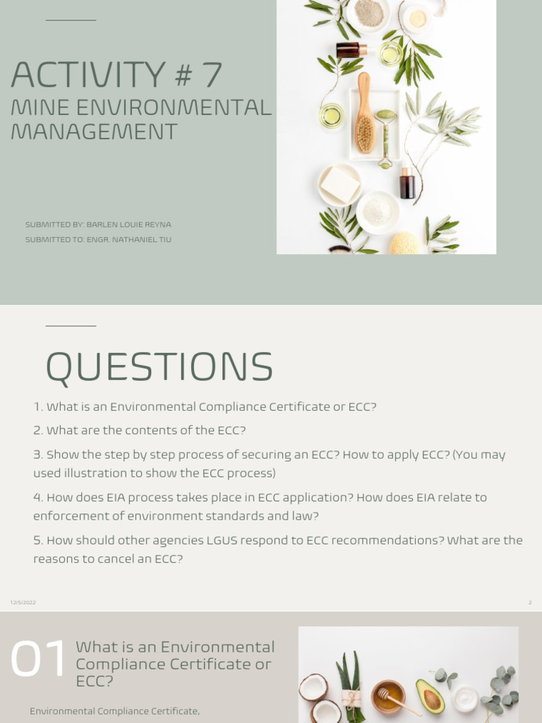Activity # 7 Mem - Reyna | PDF | Environmental Impact Assessment ...
