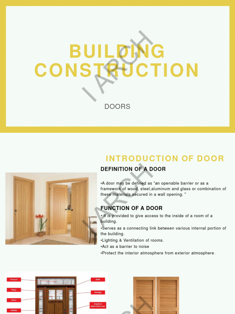 Building Construction - Watermark | PDF | Door | Window