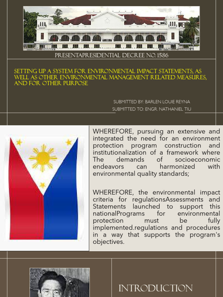 ACTIVITY # 6 (MEM - DECREE No. 1586) - REYNA | PDF | Environmental ...