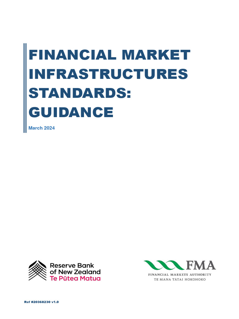 FMI Standards Guidance | Download Free PDF | Settlement (Finance ...