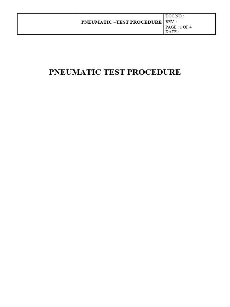 Pneumatic-Test PRC | PDF | Pressure | Pressure Measurement