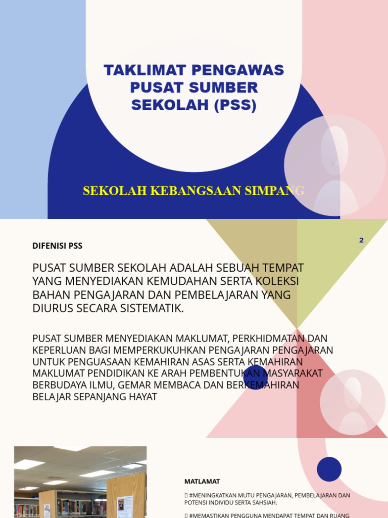 Taklimat Pengawas Pusat Sumber Sekolah (Pss) | PDF