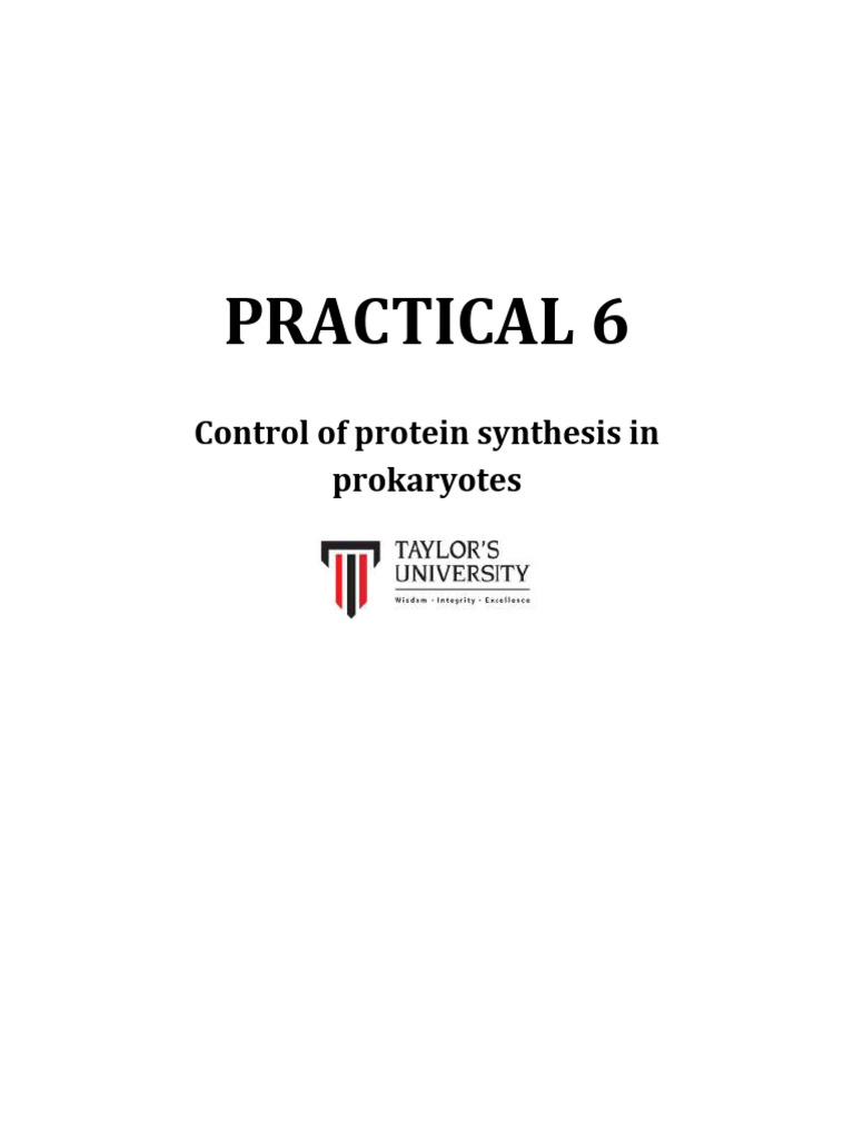 Biochem Prac 6 | PDF | Operon | Biological Processes