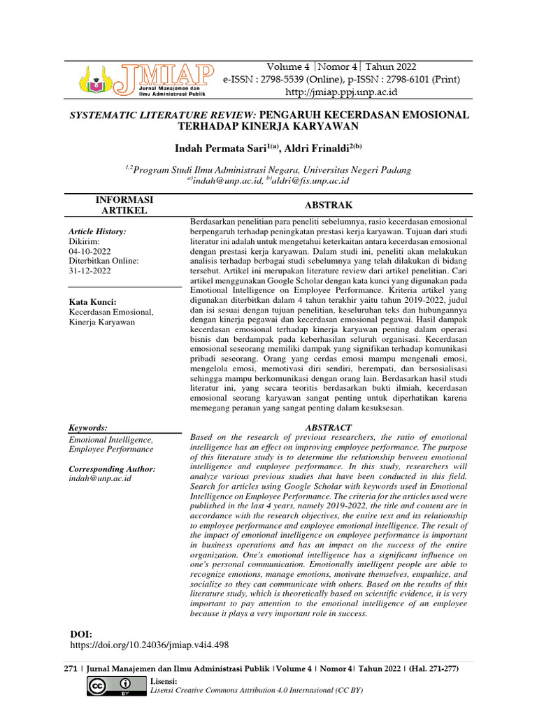 Kecerdasan Emosional THD Karyawan | PDF