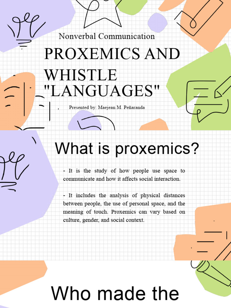 Proxemics and Whistle Languages | PDF | Tone (Linguistics) | Nonverbal ...