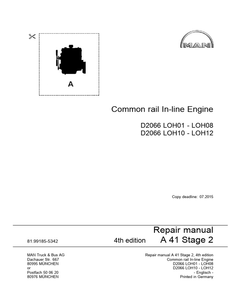 Man D2066 - LOH01 - 12 | PDF | Piston | Pump