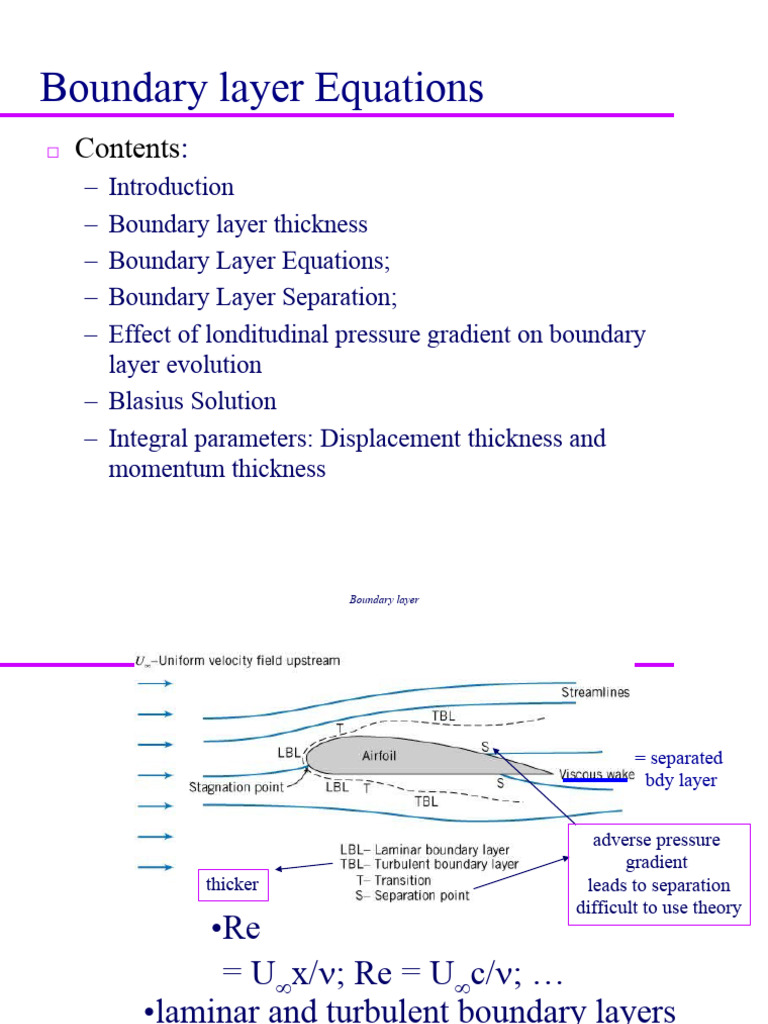 Boundary Layer Equations Turbulence | PDF | Boundary Layer | Fluid Dynamics