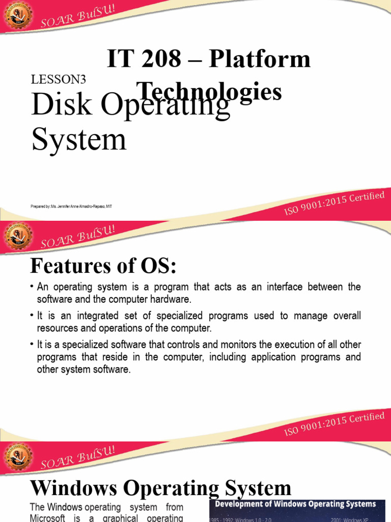 Platform Lesson3 Computer-OS DOS-Commands | PDF | Computer File | Application Software