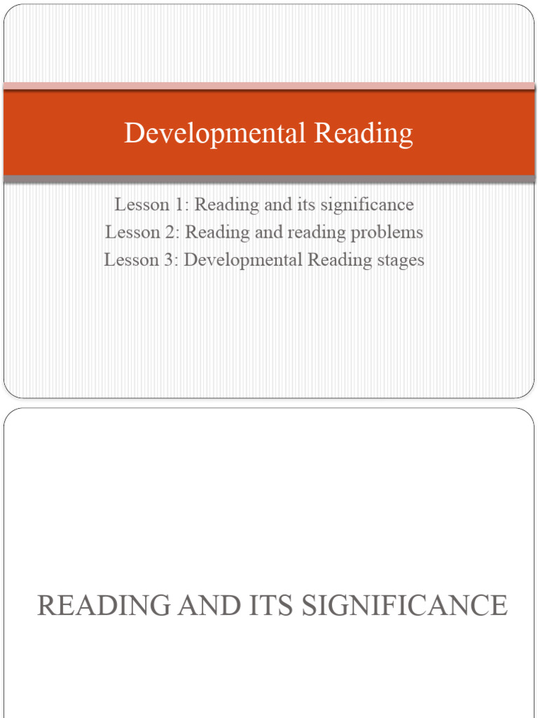 Developmental Reading | PDF | Dyslexia | Behavioural Sciences