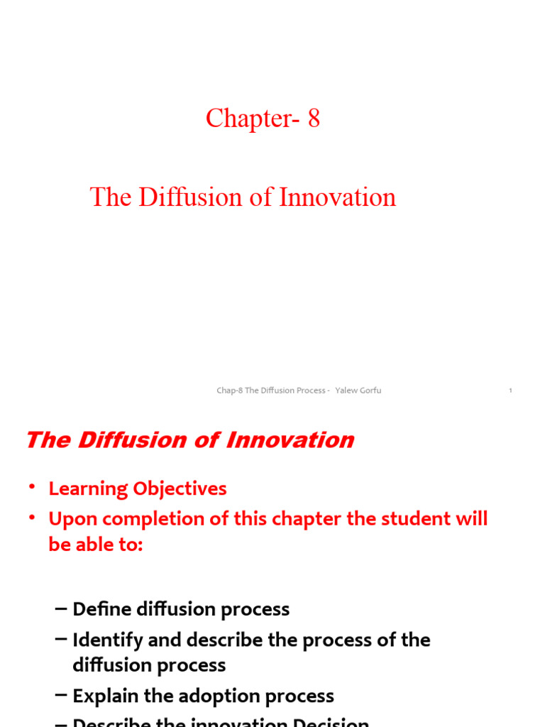 Understanding the Diffusion Process | PDF | Innovation | Attitude ...
