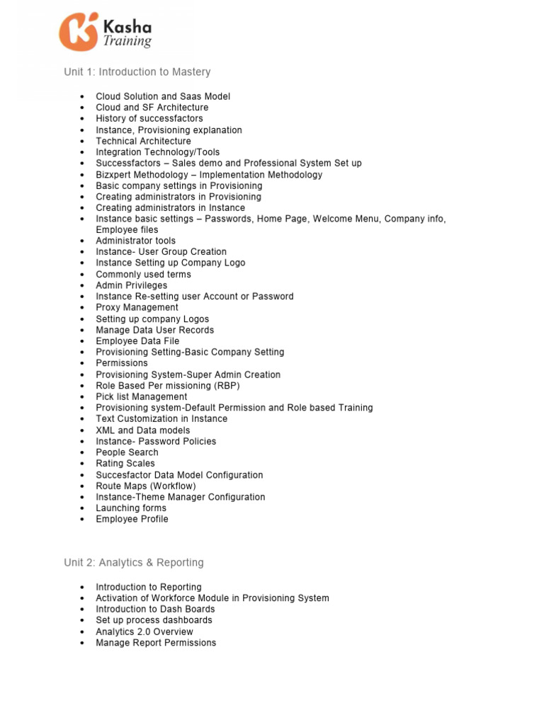 5 SAP Successfactors Online Training | PDF | Cloud Computing | Data Model