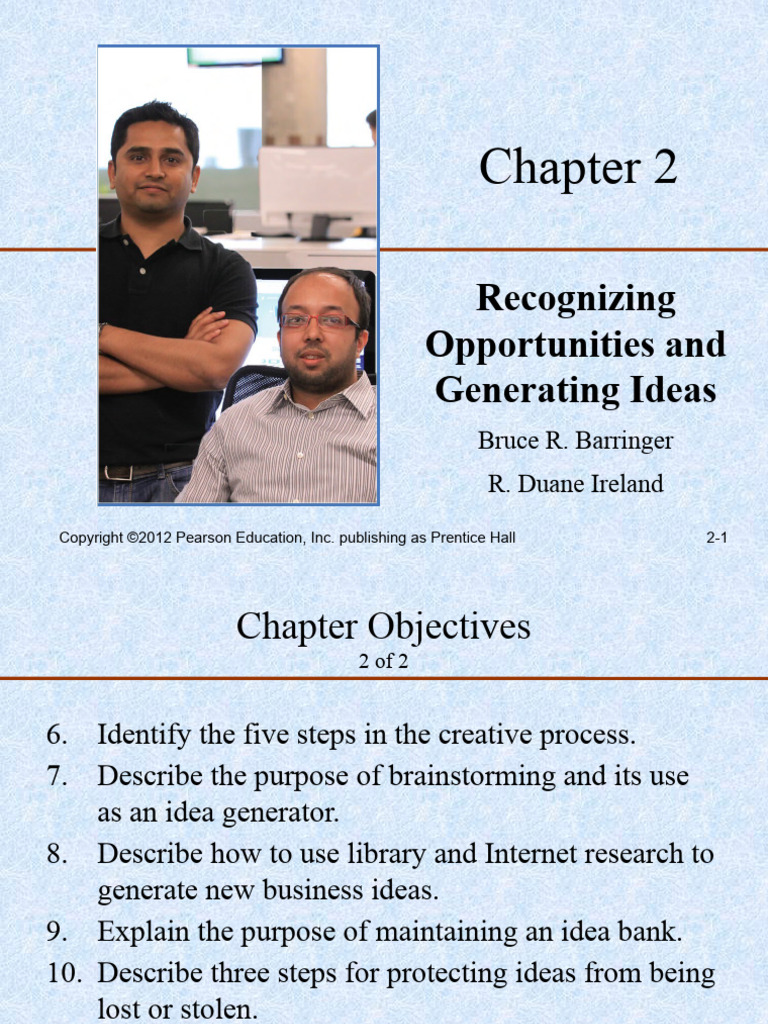 Barringer E4 PPT 02 | PDF | Brainstorming | Entrepreneurship