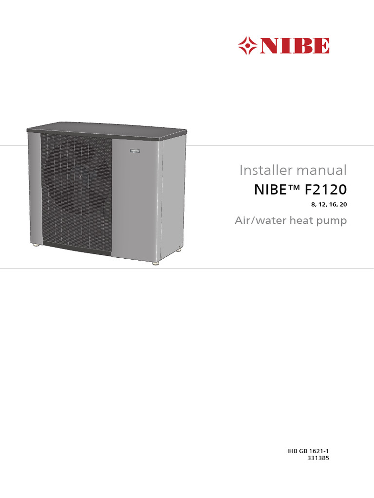 Installer Manual: NIBE™ F2120 | PDF | Electrical Wiring | Leak