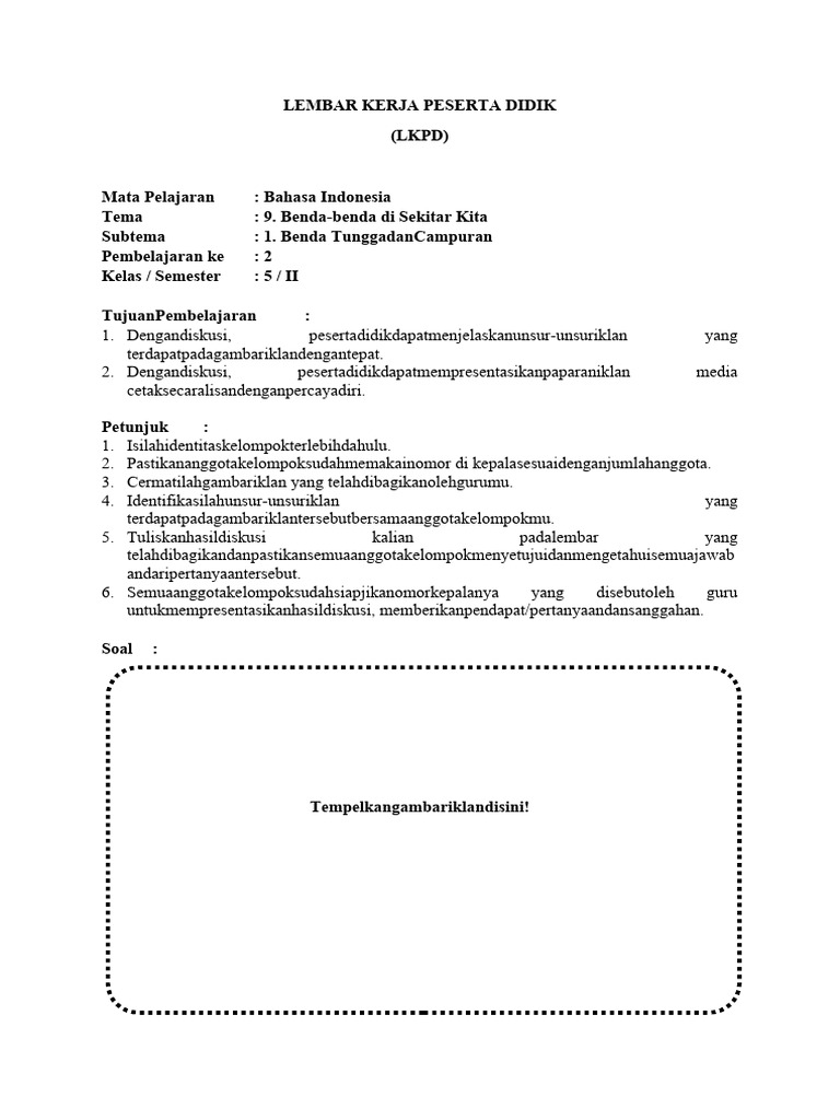 LKPD K5 T9 S1 P2 | PDF | Karier & Perkembangan | Kajian Bahasa Asing