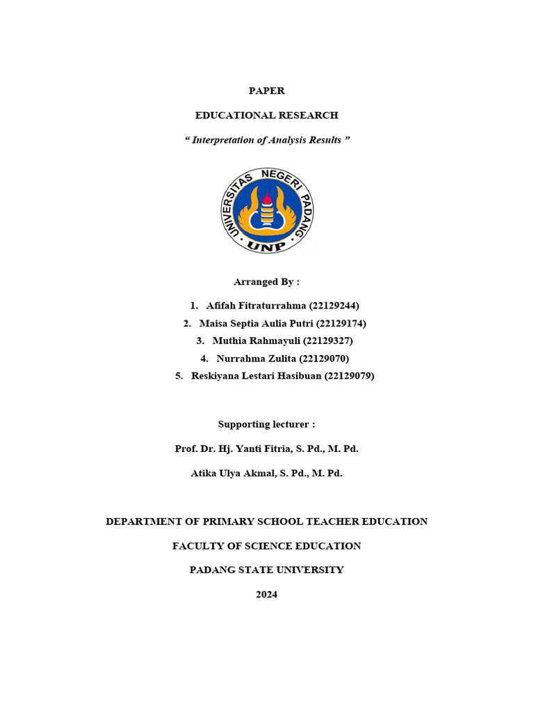 Makalah KLP 2 STLH Uts Penelitian Pendidikan | PDF | Data Analysis | Methodology