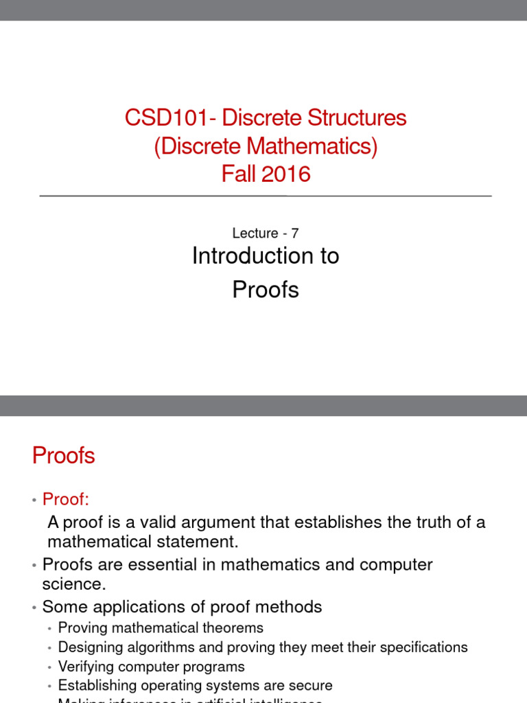 Introduction to Mathematical Proofs | PDF | Mathematical Proof | Theorem