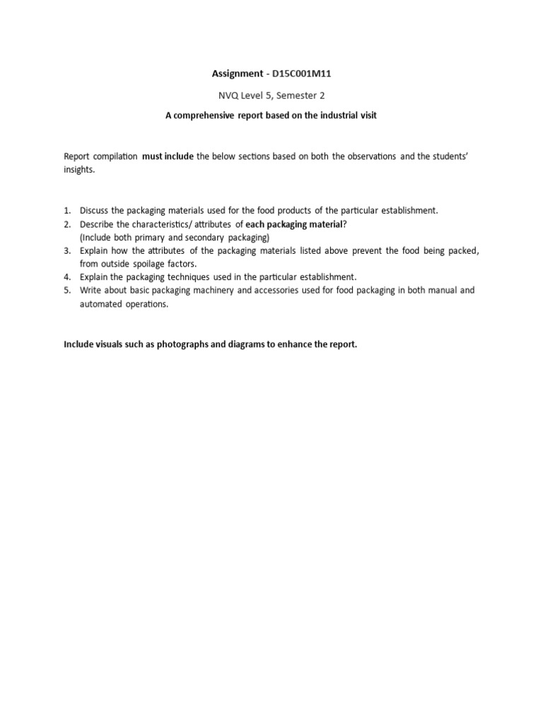 NVQ Level 5 Packaging Report | PDF