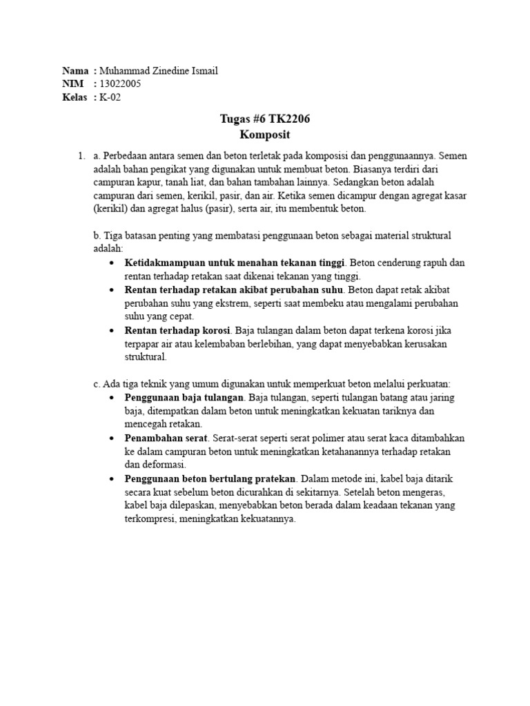 Tugas 6 Komposit | PDF