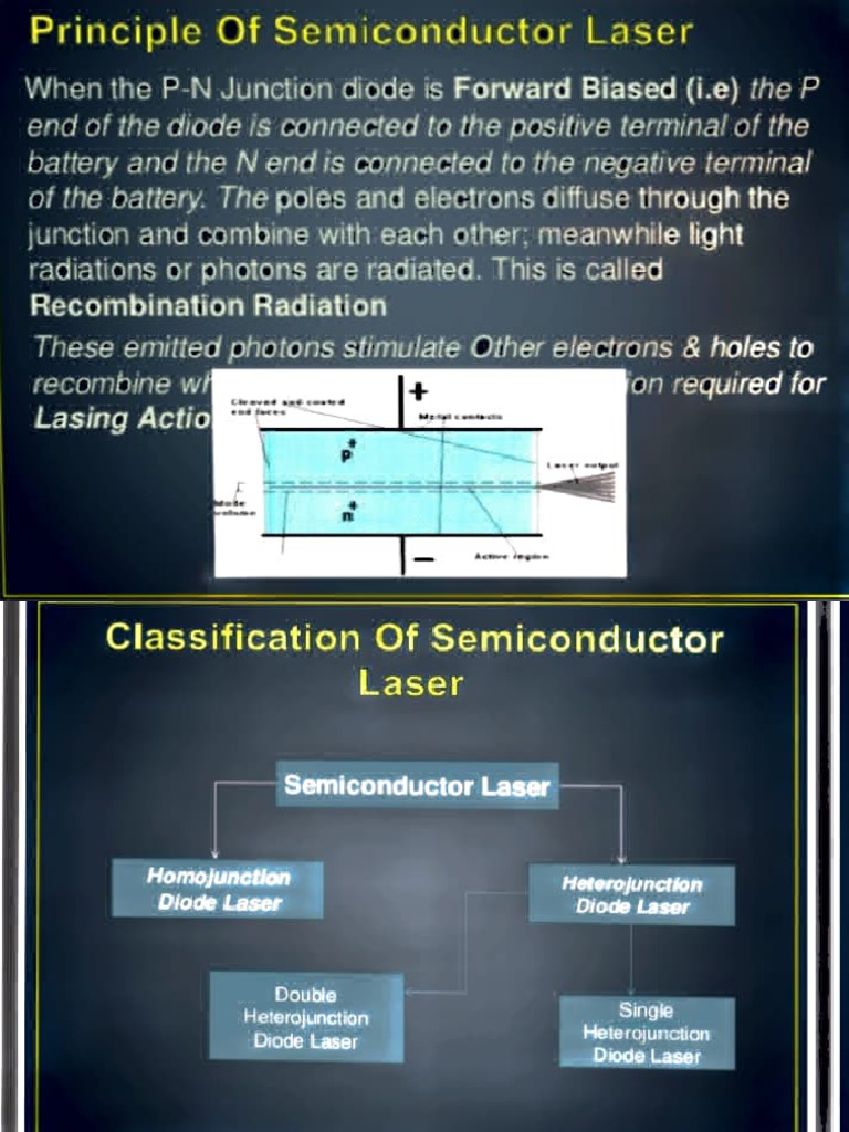 Homo and Hetero Junction Semiconductor Diode Lasers | PDF | Laser Diode ...
