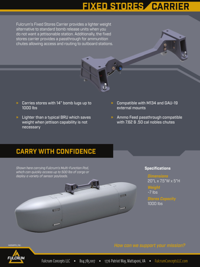 Fixed Stores Carrier | PDF