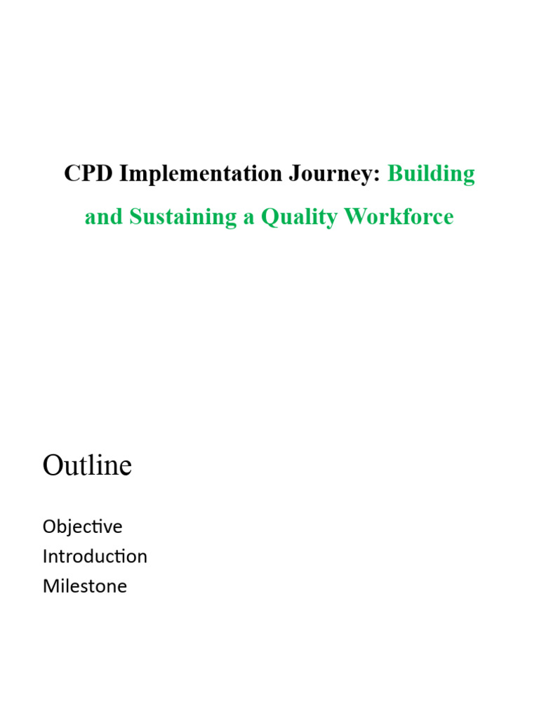 CPD Implementation for Health Workforce | PDF