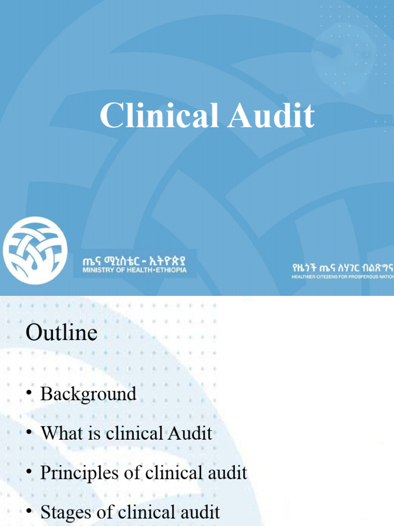 Clinical Audit, Concept, Priniciples | PDF | Public Services | Health ...