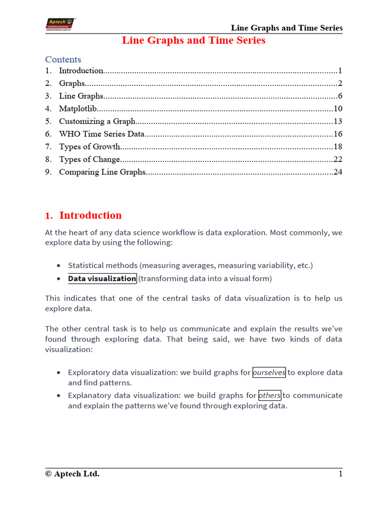 Understanding Line Graphs and Time Series | PDF | Cartesian Coordinate ...