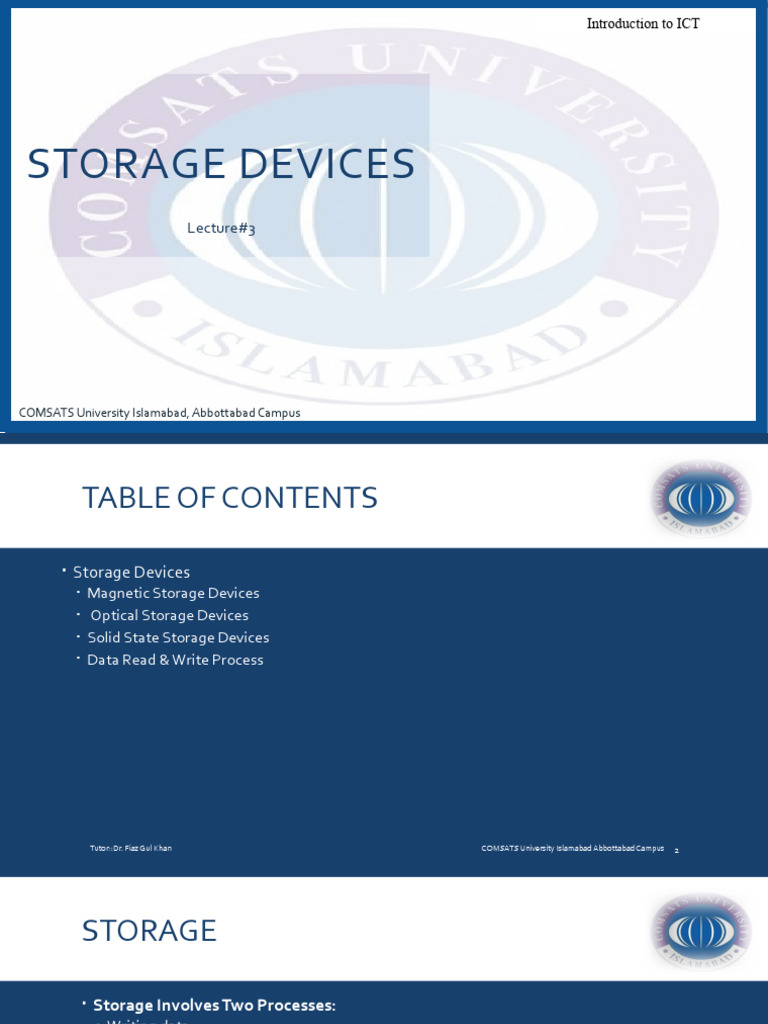 Lecture 3 Pdf Computer Data Storage Dvd